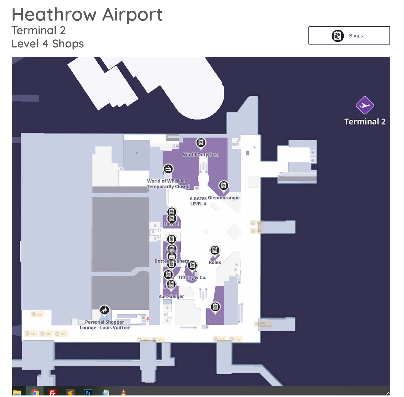 Heathrow Airport Map - Terminal, Gate, Food Map